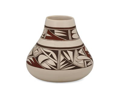 A Joy Navasie, Second Frog Woman, Hopi Tewa Pottery Jar