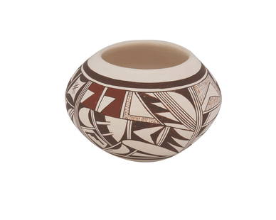 A Joy Navasie, Second Frog Woman, Hopi Tewa Pottery Jar