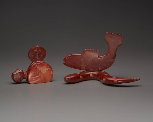 Two carved catlinite sculptures (#0064) on Mar 15, 2022 | John Moran ...