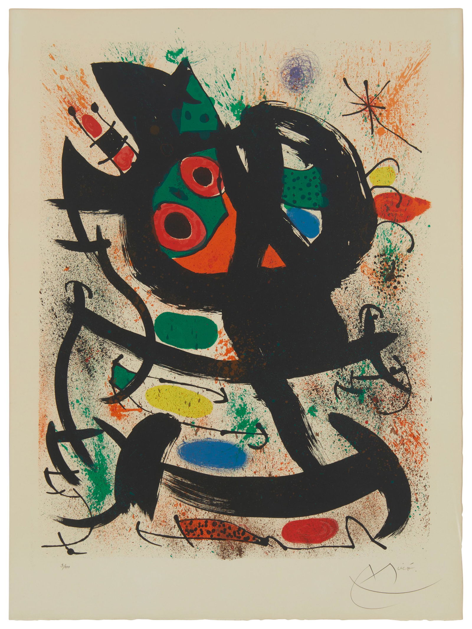 Joan Miro, (1893 1983), "exhibition At The Pasadena Museum," 1969 ...