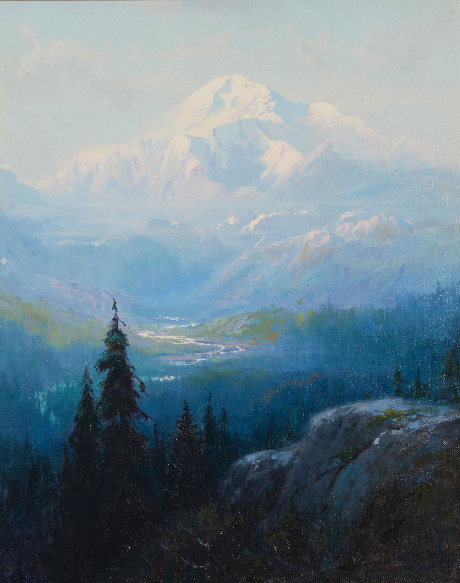 Sydney Mortimer Laurence (1865 1940), "mount Mckinley," Oil On Canvas ...