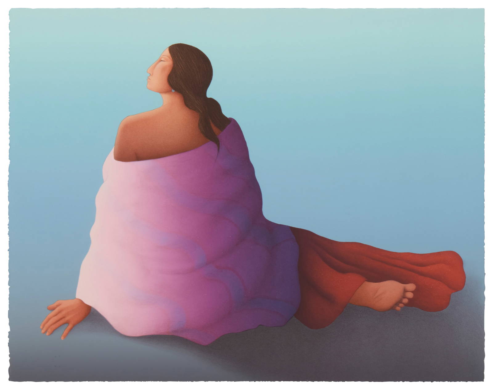 R.c. Gorman (1932-2005, Navajo/dine), "modesta," 1990, Lithograph In ...