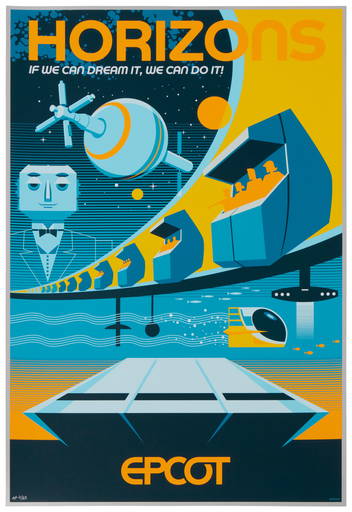Eric Tan (20th Century) And Stacey Aoyama (20th Century), "epcot 40th Anniversary Horizons," 2019,