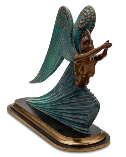 Romain (erte) De Tirtoff (1892 1990), "angel," 1984, Polished, Gilt ...