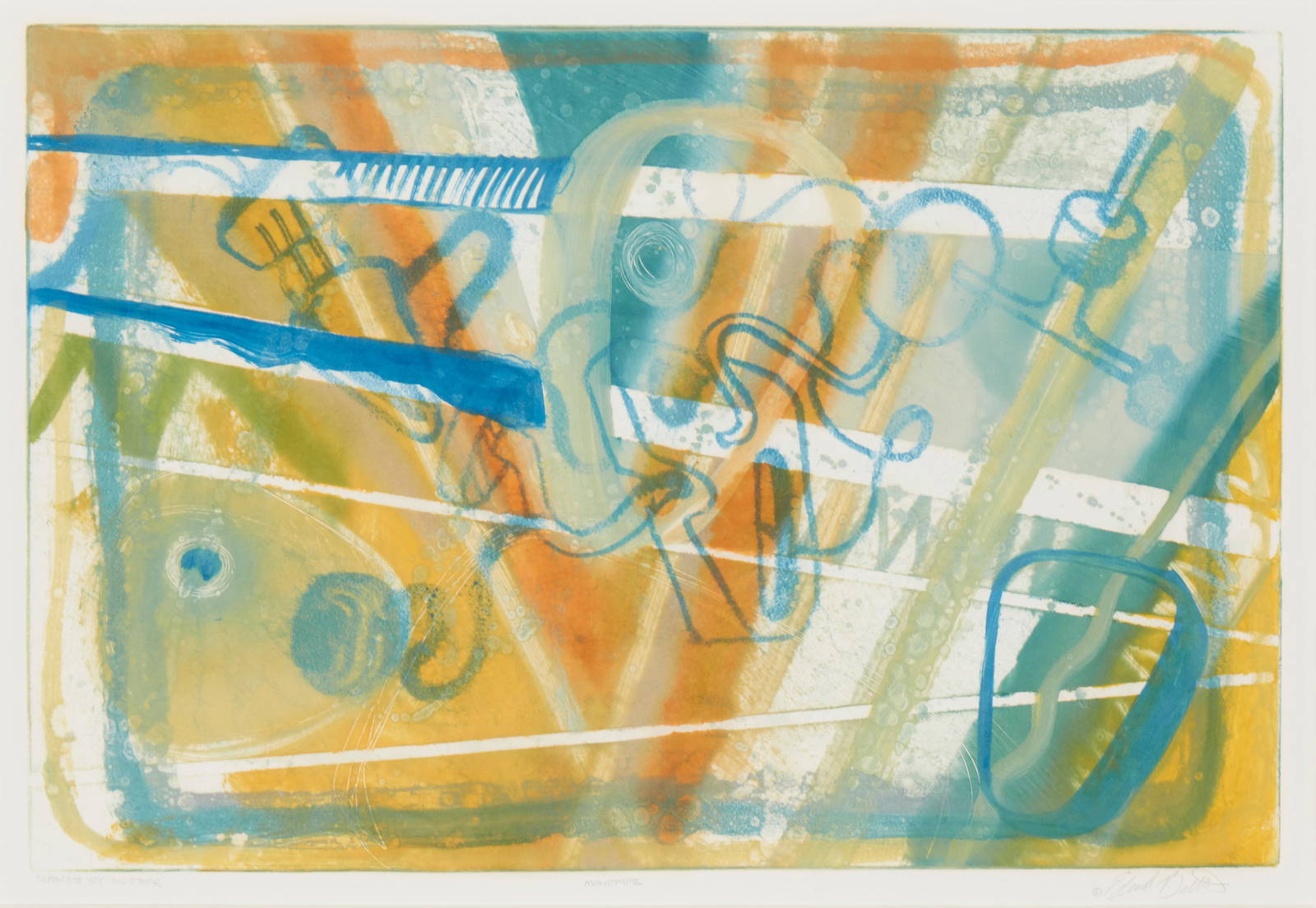 Edward Beckett (20th Century), "separate Yet Together," 1997, Monotype ...