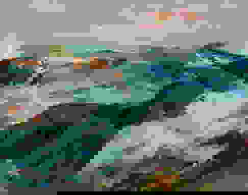 Jack Wilkinson Smith (1873-1949), Coastal Eddy With Large Rocks And ...