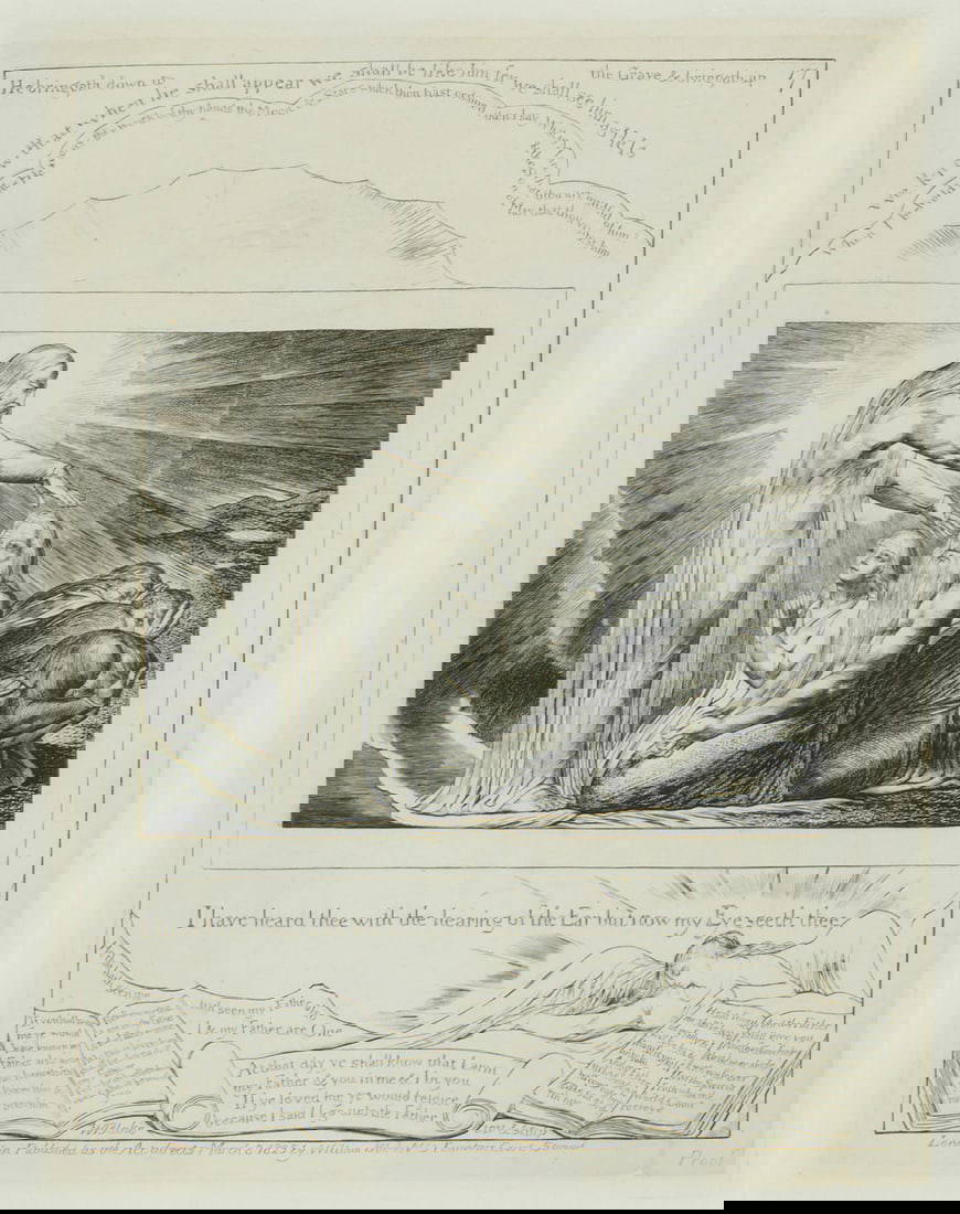 William Blake (1757-1812), "the Vision Of God," Plate 17 From ...