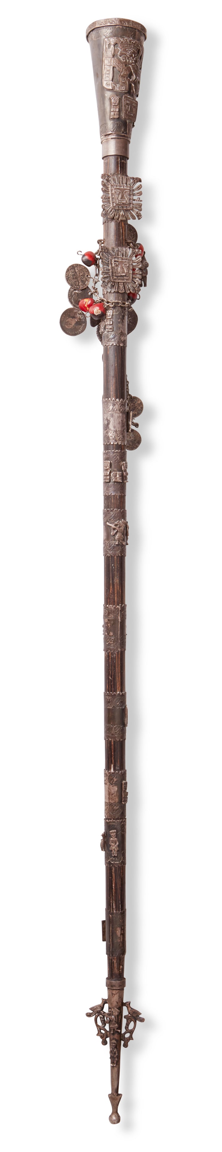 Buy A Silver-mounted Aztec Motif Scepter | John Moran Auctioneers, Inc ...
