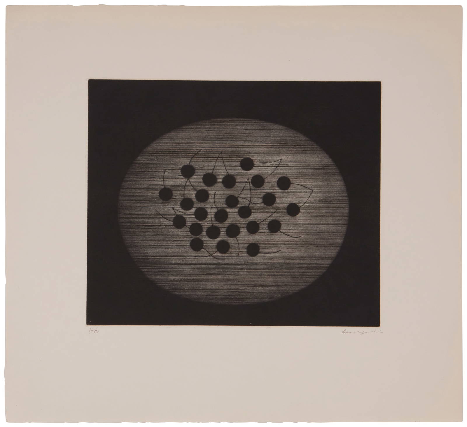 Yozo Hamaguchi (1909-2000), Untitled (cherries), 1956, Mezzotint On ...