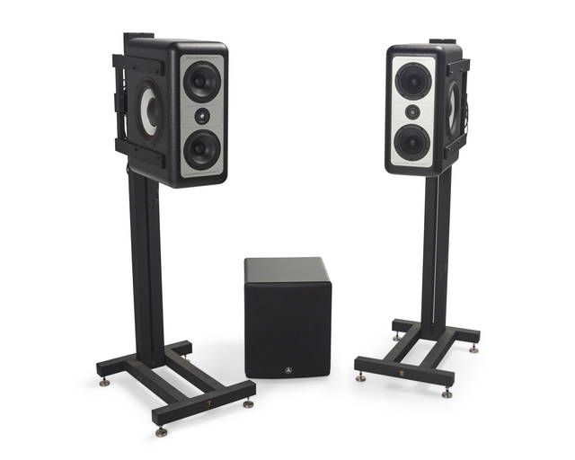 A Pair Of Barefoot "micromain27" Monitors And A Jl Audio Sub