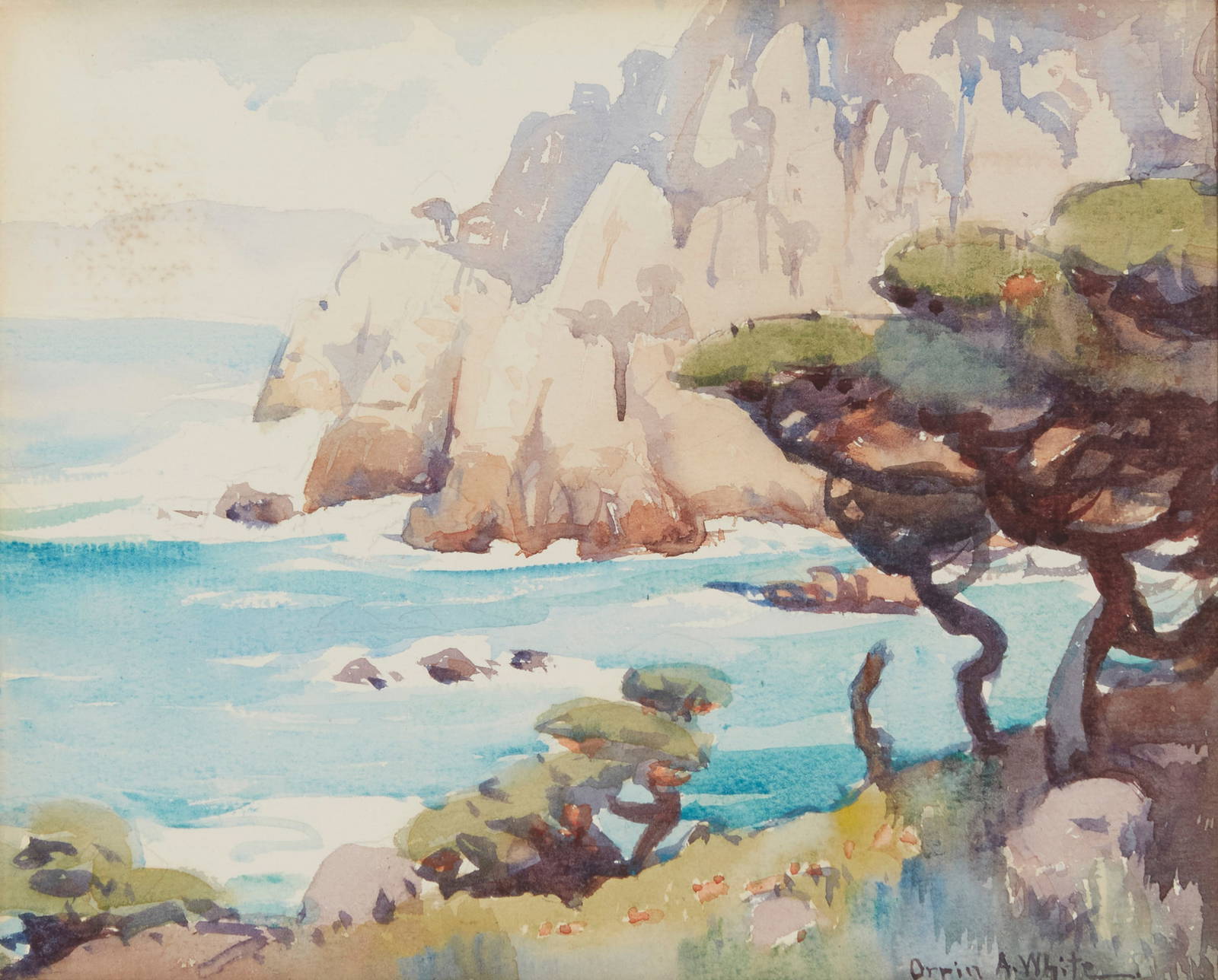 Orrin A. White (1883-1969), California Shoreline Auction