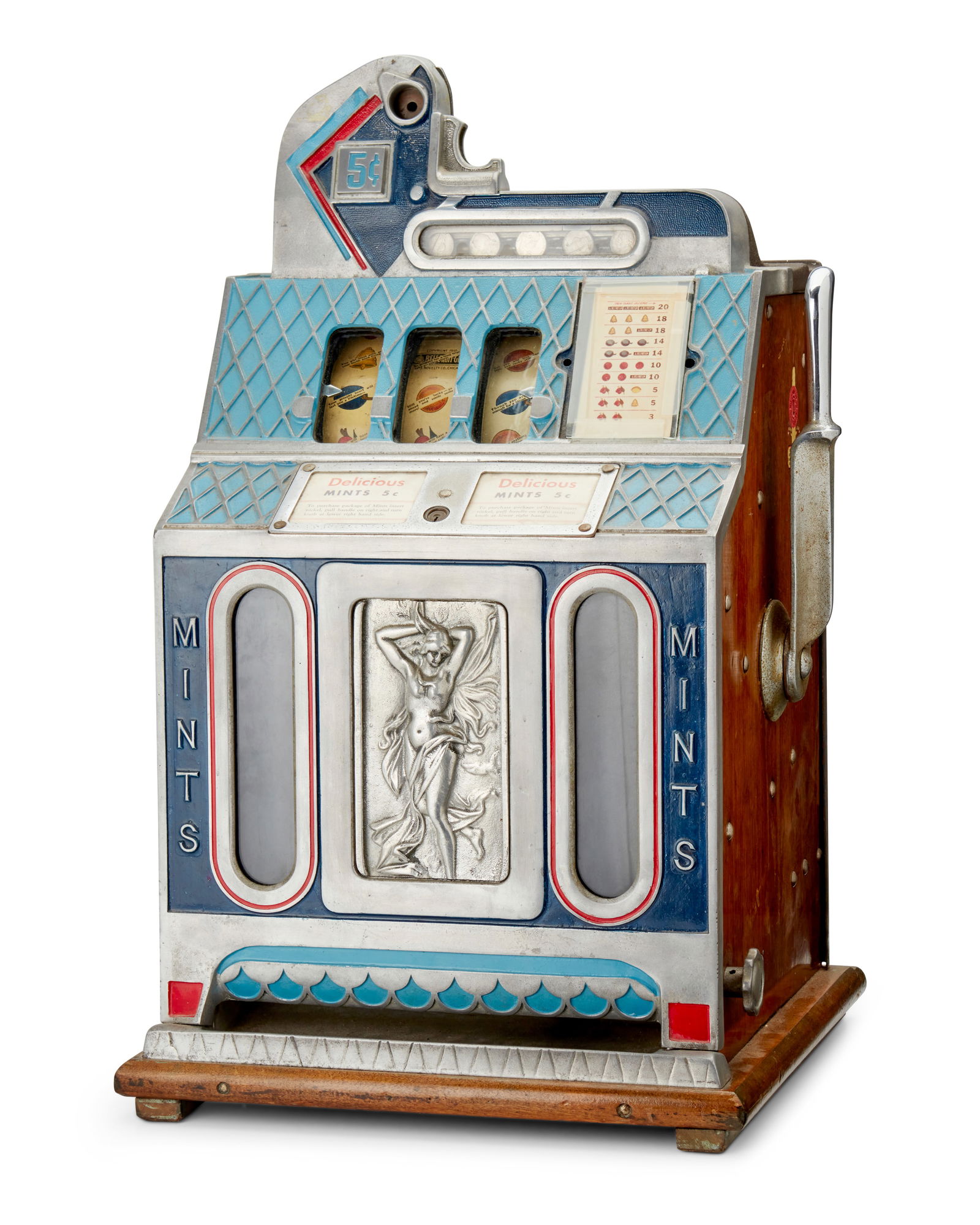 A Mills Novelty Co. Five-cent Slot Machine Mint Dispenser Auction