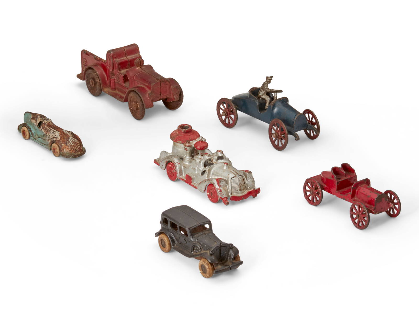 A Group Of Cast Iron Toy Cars Auction