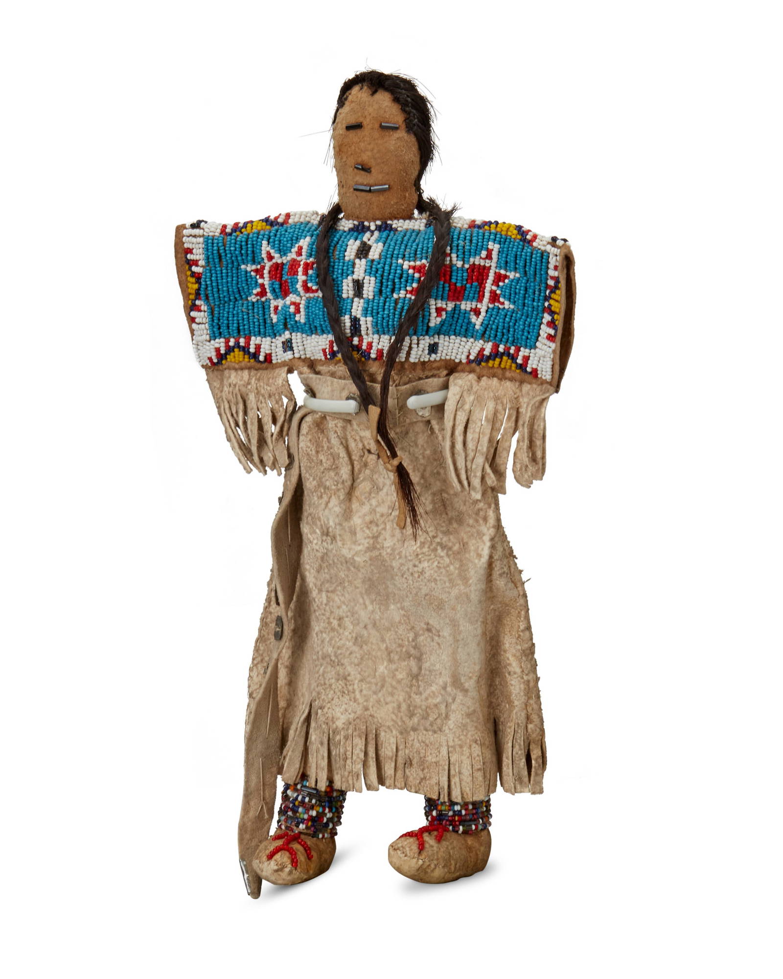 A Sioux Beaded Hide Doll Auction