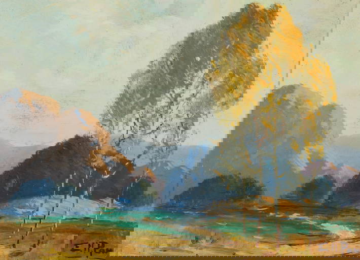 Ernest Henry Pohl (1874 1956), "the Valley Road, San Diego, California"