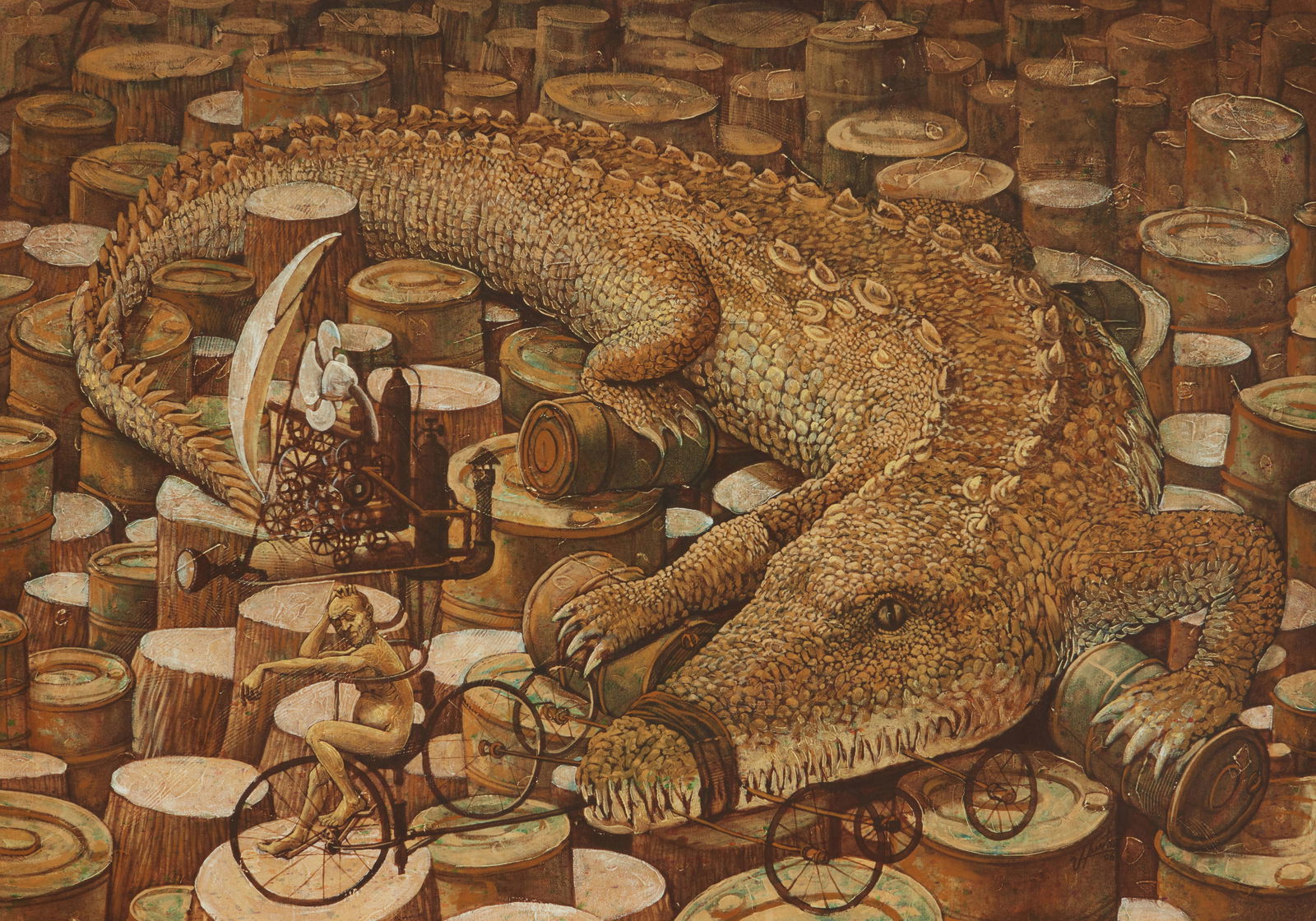 Victor Huerta Batista (b. 1972, Cuban), Crocodile, 2006 Auction