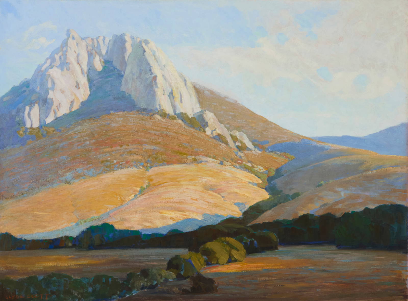 Clyde Scott (1884-1959), "rugged Hills" Auction