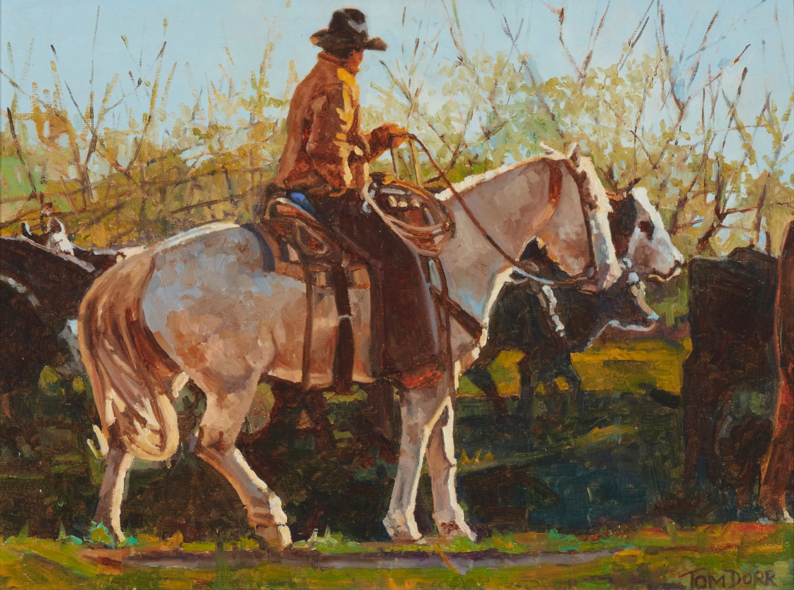 Tom Dorr (b. 1950), "texas Cattle Drive" Auction
