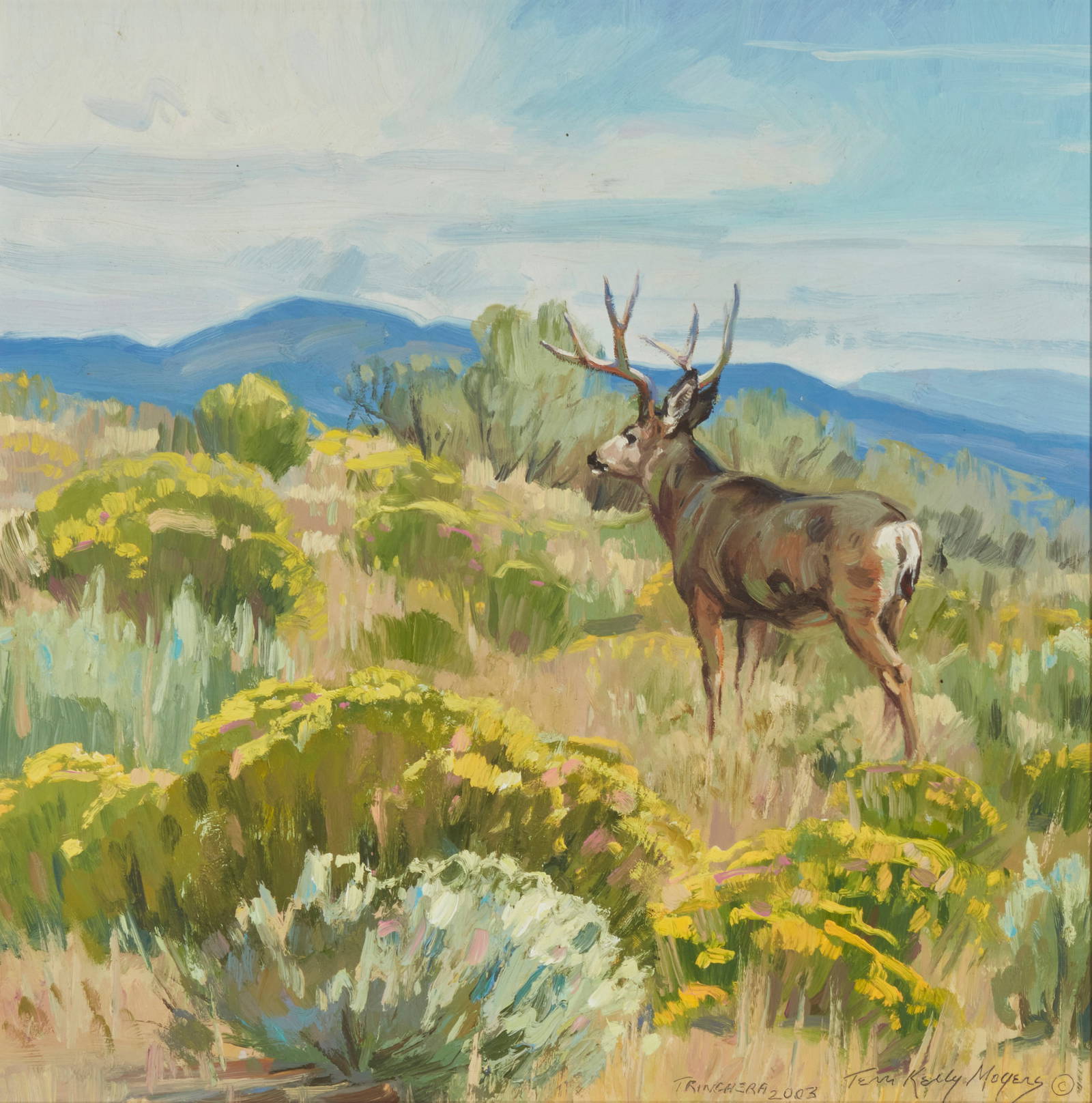 Terri Kelly Moyers (b. 1954), "on The Slopes Of Mount Blanca" (colorado ...