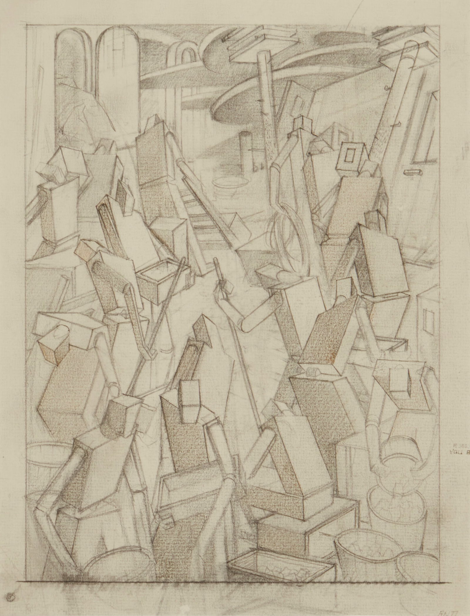 Mario Armond Zamparelli (1921-2012), Cubist Figures In Motion Auction
