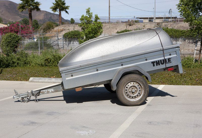 A Thule covered trailer