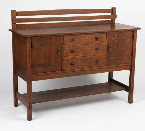 A Warren Hile Oak Sideboard