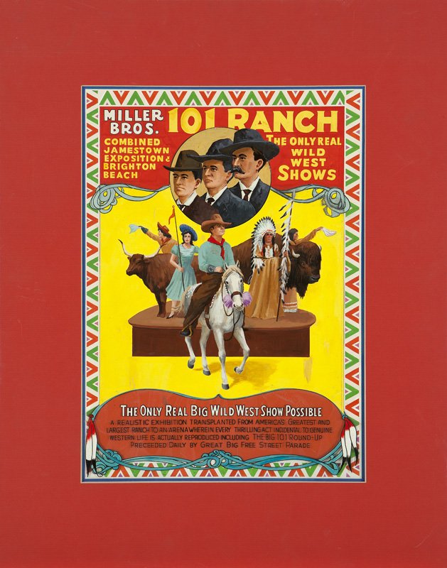 Miller Bros. 101 Ranch Wild West Show Poster