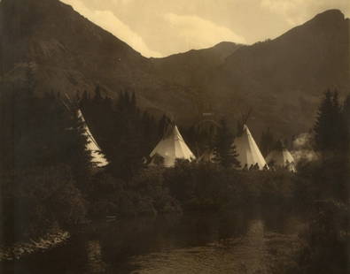 Roland Reed Photogravure Up The Cutbank