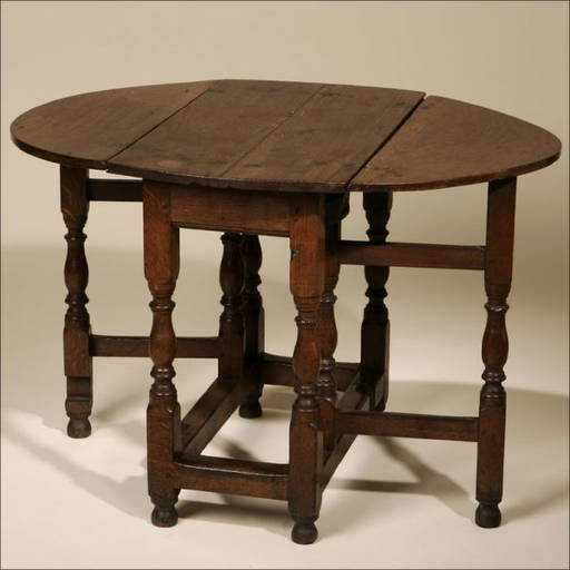 A Georgian Oak Gate Leg Table, 18th Century