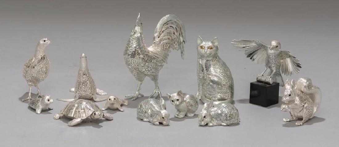 Christofle Lumiere France Silver Plate Animal Figurines