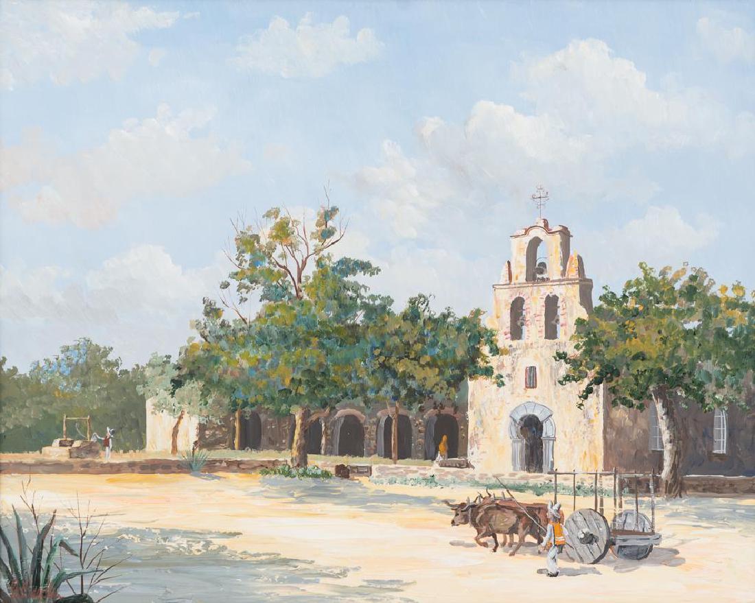 Florent P. Baecke (1922-2016), "Mission Espada", oil