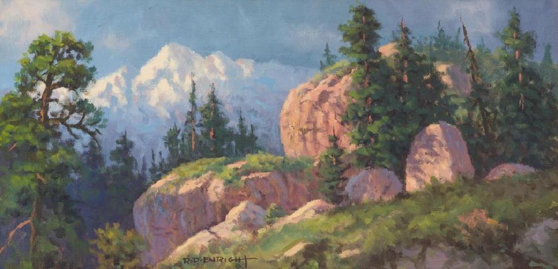 R.D. Enright (1921-1983), Red Rocks, oil on canvas