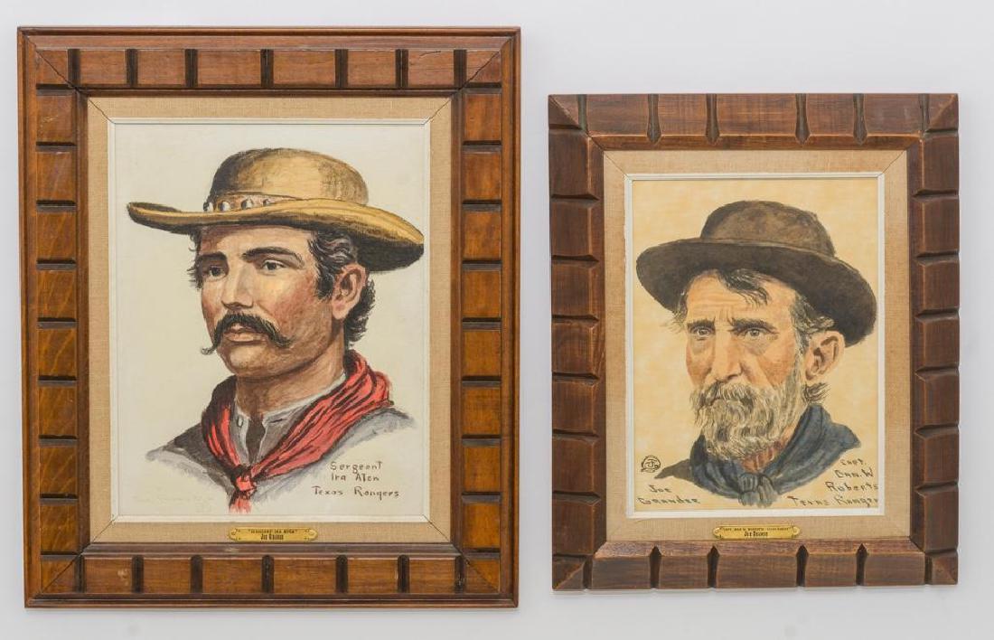 Joe Ruiz Grandee (b. 1929), Pair of Portraits, oil