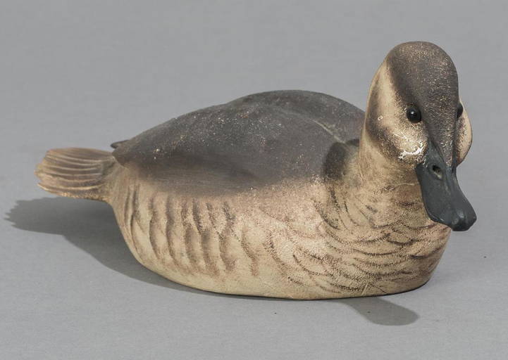Ronald Rue Signed Ruddy Hen Duck Decoy