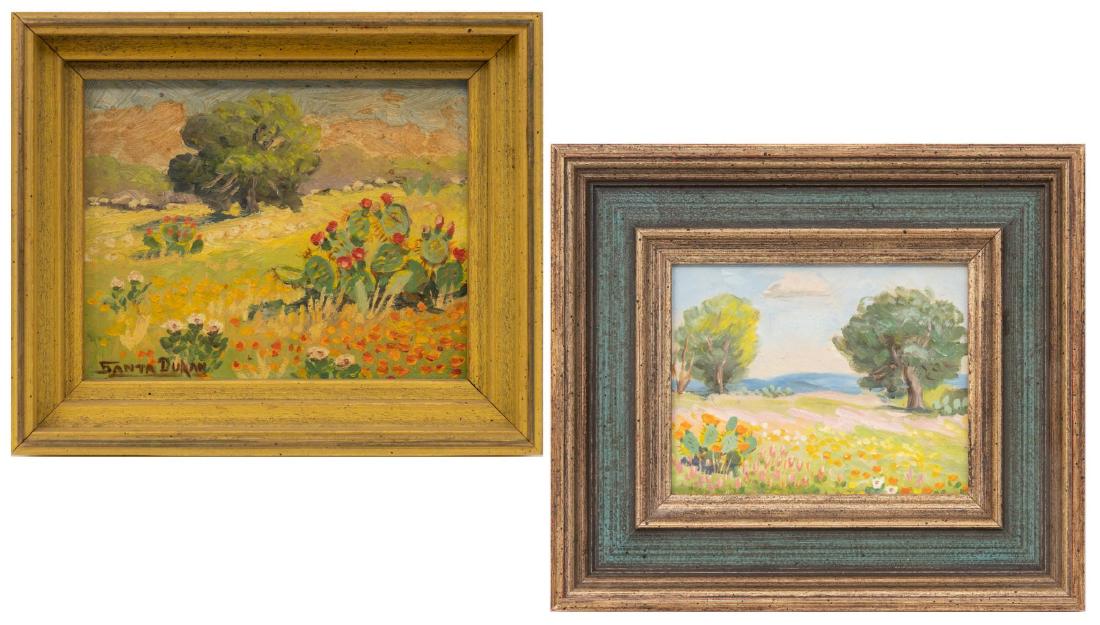 Santa Duran (1909-2002), Pair: "Texas Colors" and