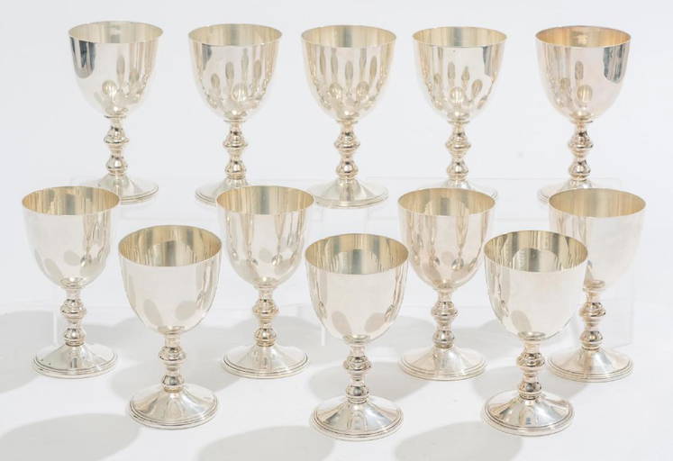 Set of 12 Sterling Goblets by Whiting - Dec 08, 2018 | Vogt Galleries ...