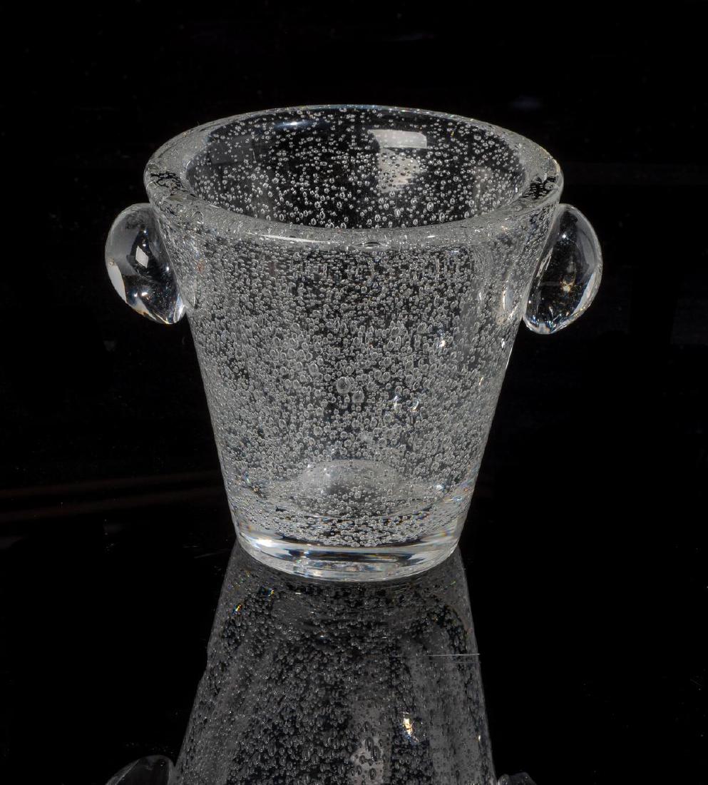 Daum Glass Studio Blown Bubble Glass Vase