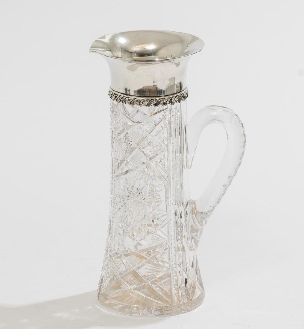Tiffany & Co. Cut Glass & Sterling Pitcher