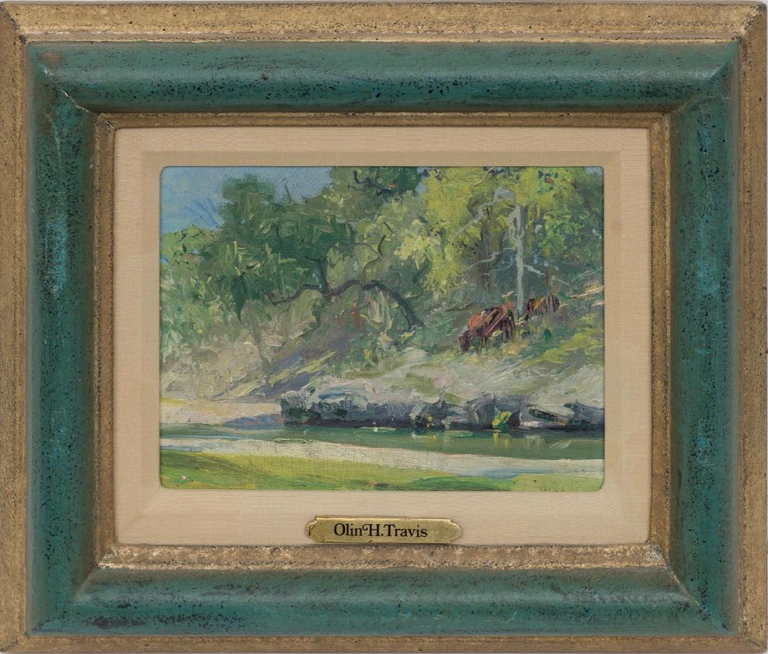 Olin Travis (1888-1975), Pair of Landscapes, oil