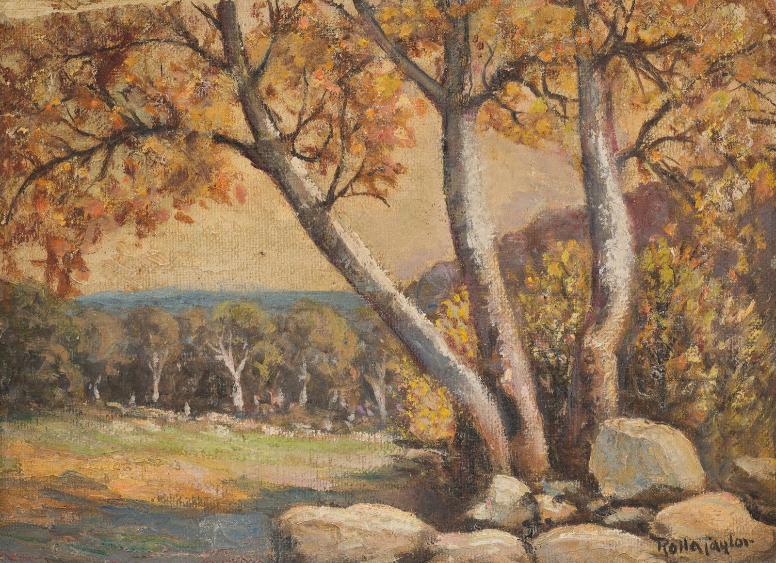 Rolla Taylor (1872-1970), Trees, oil on canvasboard - Oct 26, 2019 ...