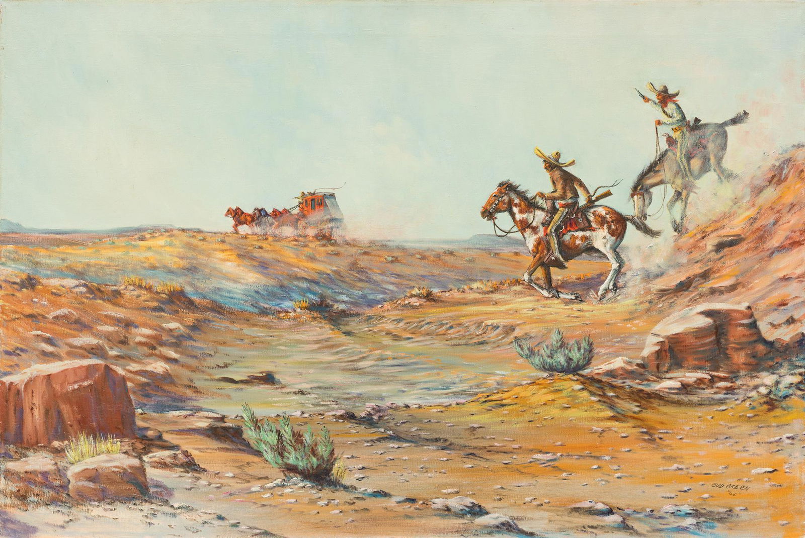 Bud Breen (1927-2005), "Border Bandits", 1966, oil on - Nov 16, 2019 ...