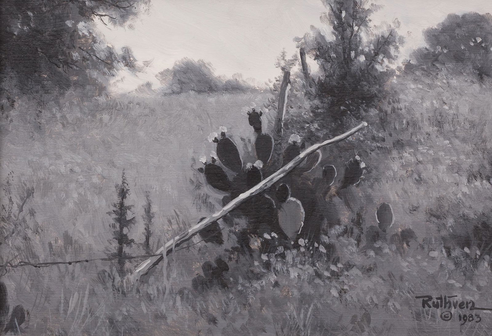 Jerry Ruthven (b. 1947), Landscape with Cactus, 1983, - Nov 16, 2019 ...