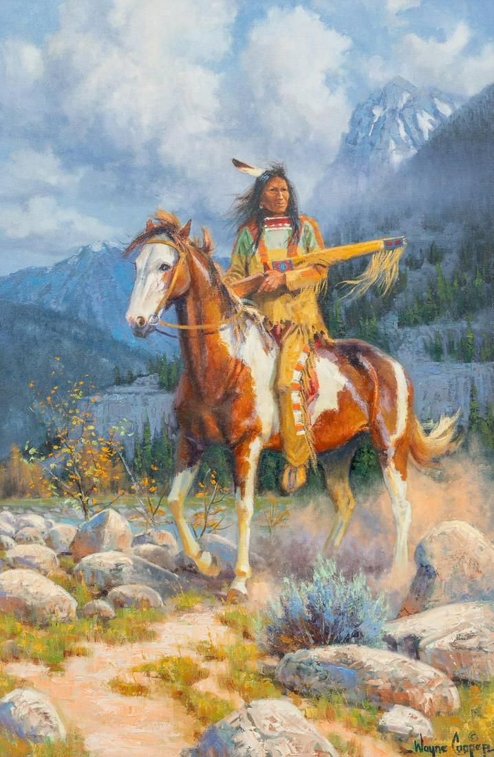 For Auction: Wayne Cooper (b. 1942), "The Legend", oil on canvas (#90 ...