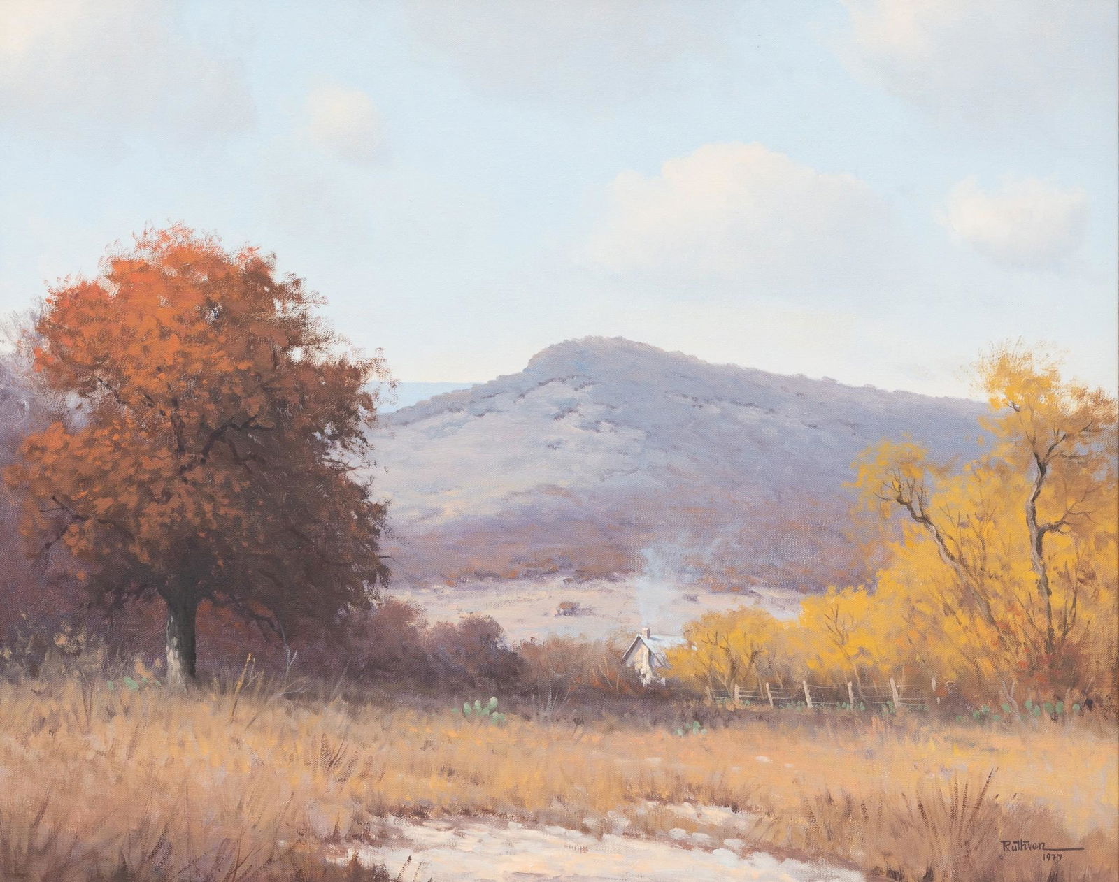 Jerry Ruthven (b. 1947), Autumn Hill Country Home, - Jun 27, 2020 ...