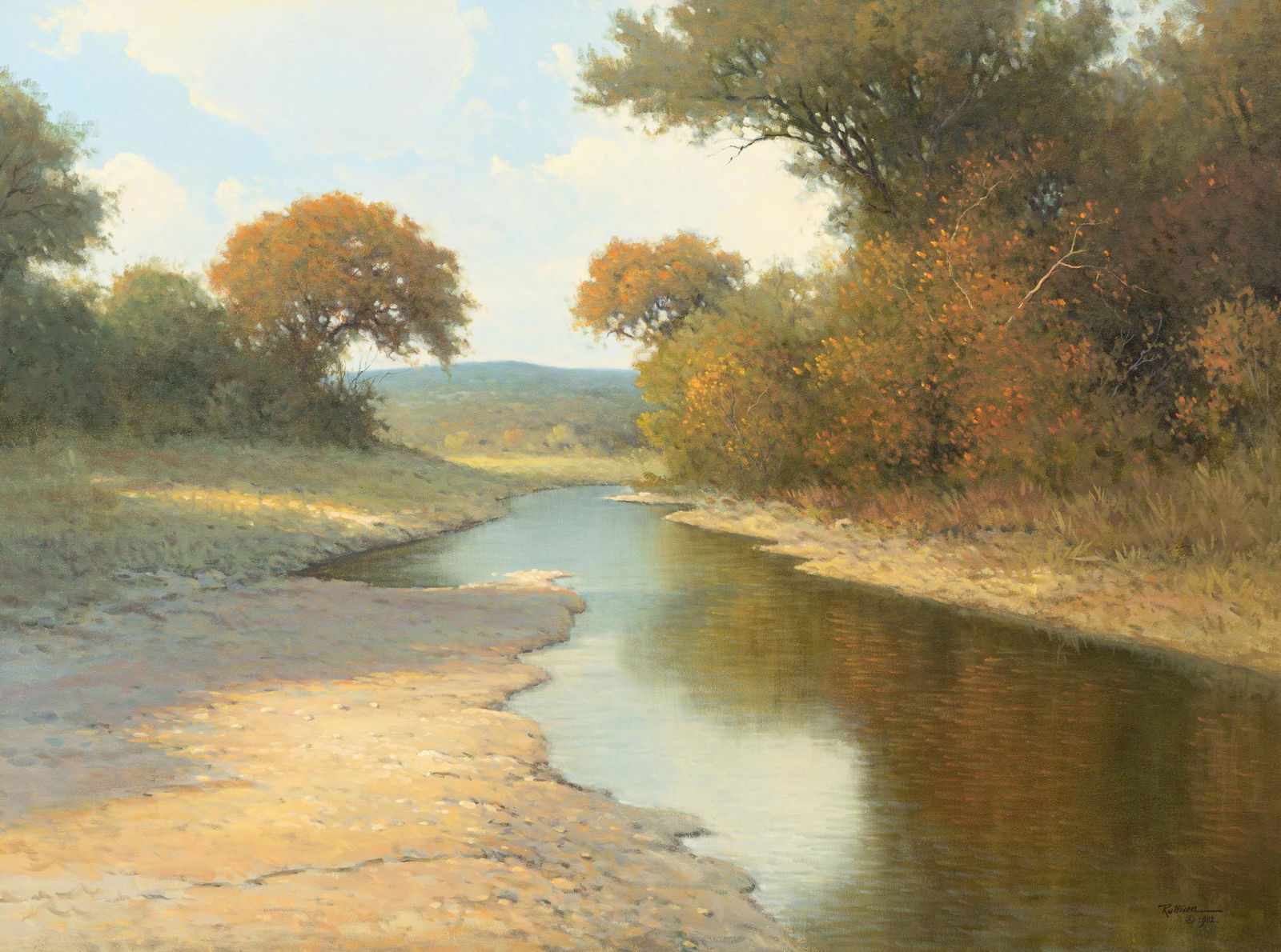 Jerry Ruthven (b.1947), "Golden Afternoon", 1982, oil - Jun 27, 2020 ...