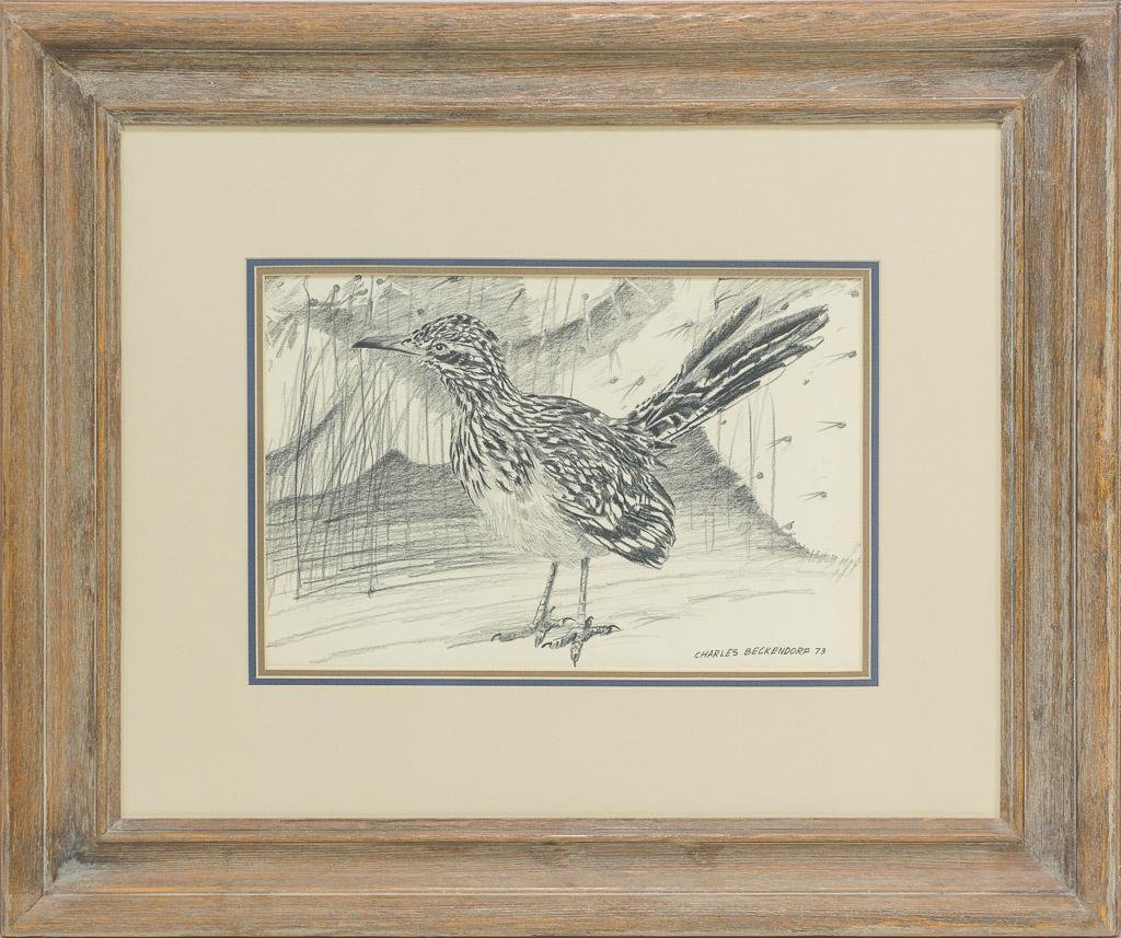 Charles Beckendorf (1930 1996), Roadrunner 1973, Pencil