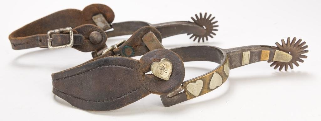 Kelly Bros & Parker Texas Style spurs, c. 1912-1919
