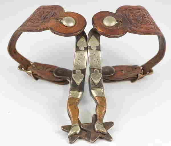 McChesney No. 8 pattern gal-leg spurs, c. 1920s