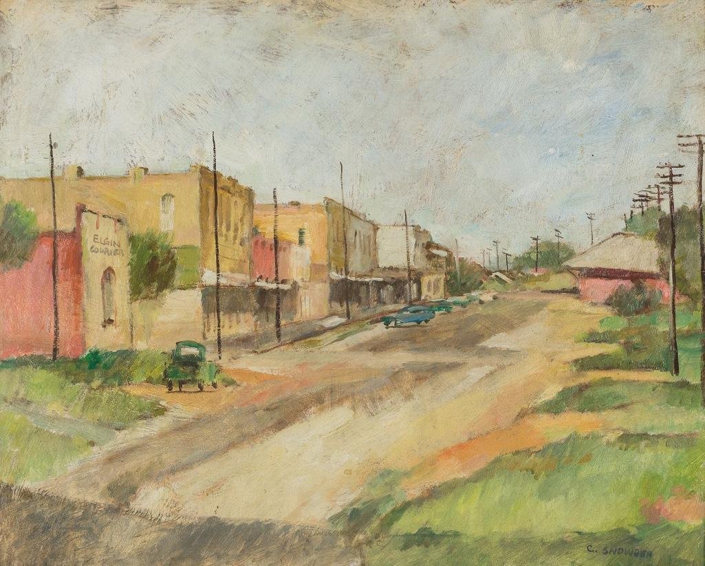 Chester Snowden (1900-1984), "Snowden's Old Home", oil