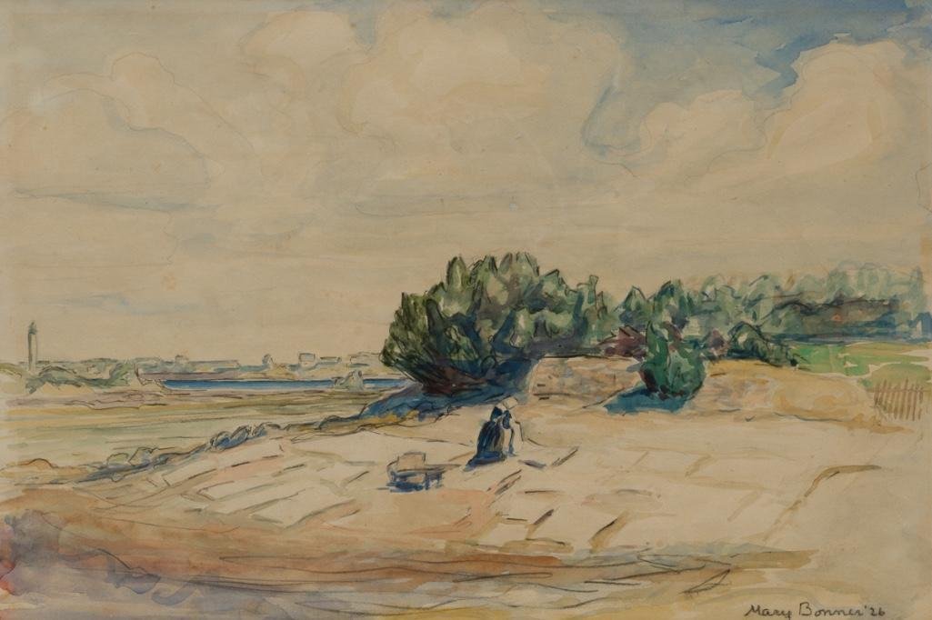Mary Bonner (1887-1935), "Roscoff (Washing Day)", 1926,